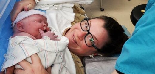 I gave birth to a giant 14lb boy – he was so huge I had C-section & he ...
