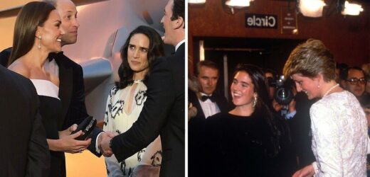 Jennifer Connelly meets Prince William 35 years after Princess Diana in ...